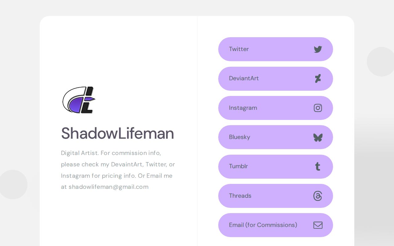 ShadowLifeman Homepage